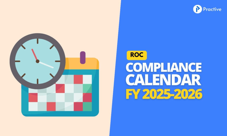 ROC Filing Due Dates and Compliance Calendar for FY 2025–26 - Practive ROC Filing Due Dates and Compliance Calendar for FY 2025–26 - Practive