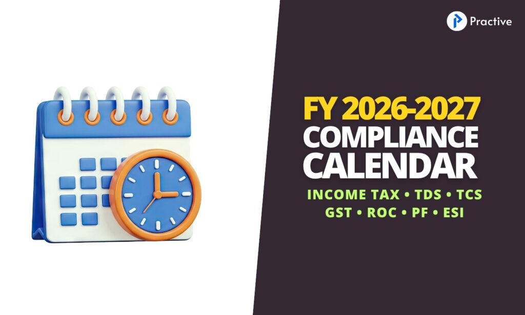 Tax Compliance Calendar FY 2026–27: Due Dates for ITR, GST, TDS, TCS ...
